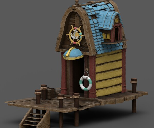 ArtStation - house ship | Game Assets