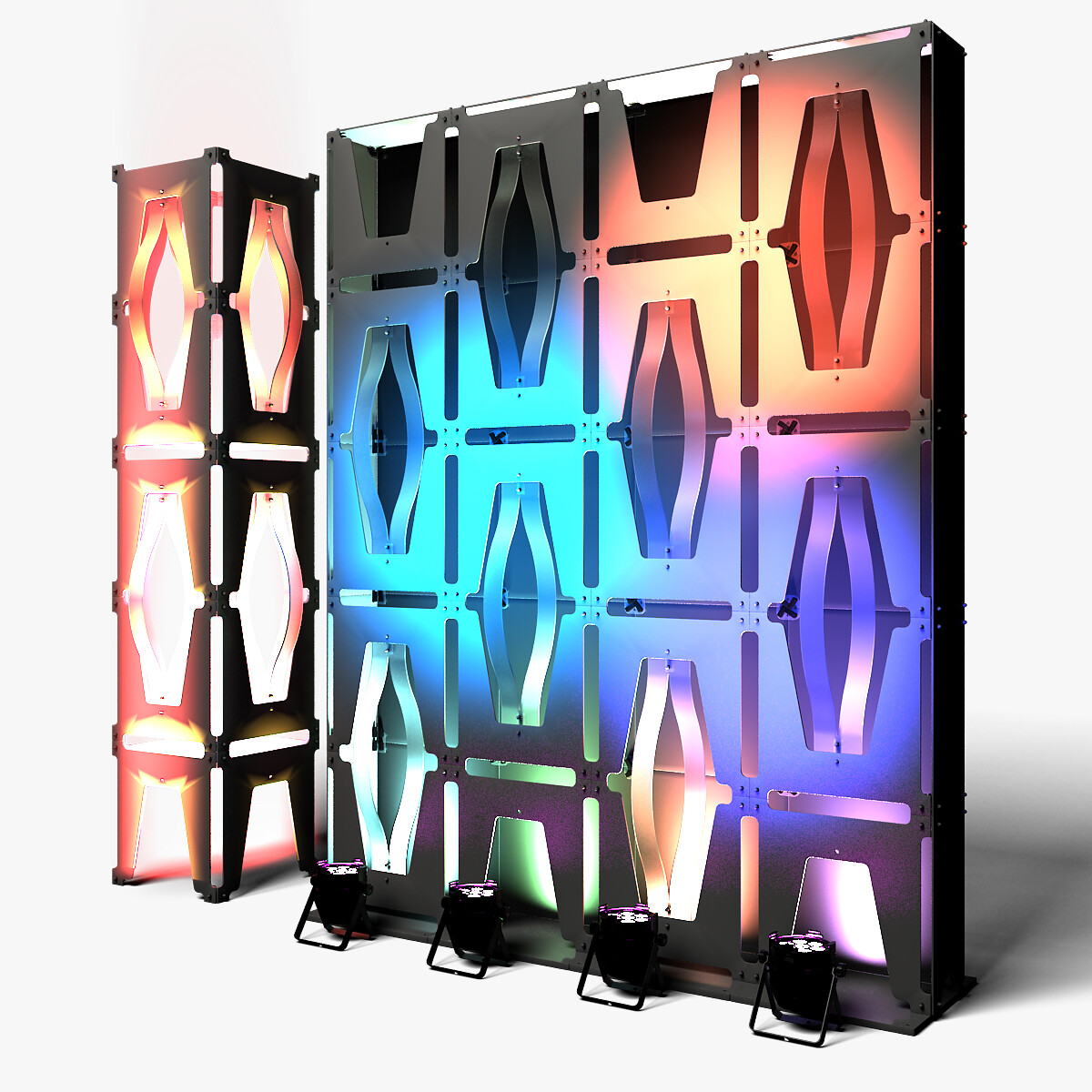 ArtStation - Stage Decor 36 - Modular Wall Column | Resources