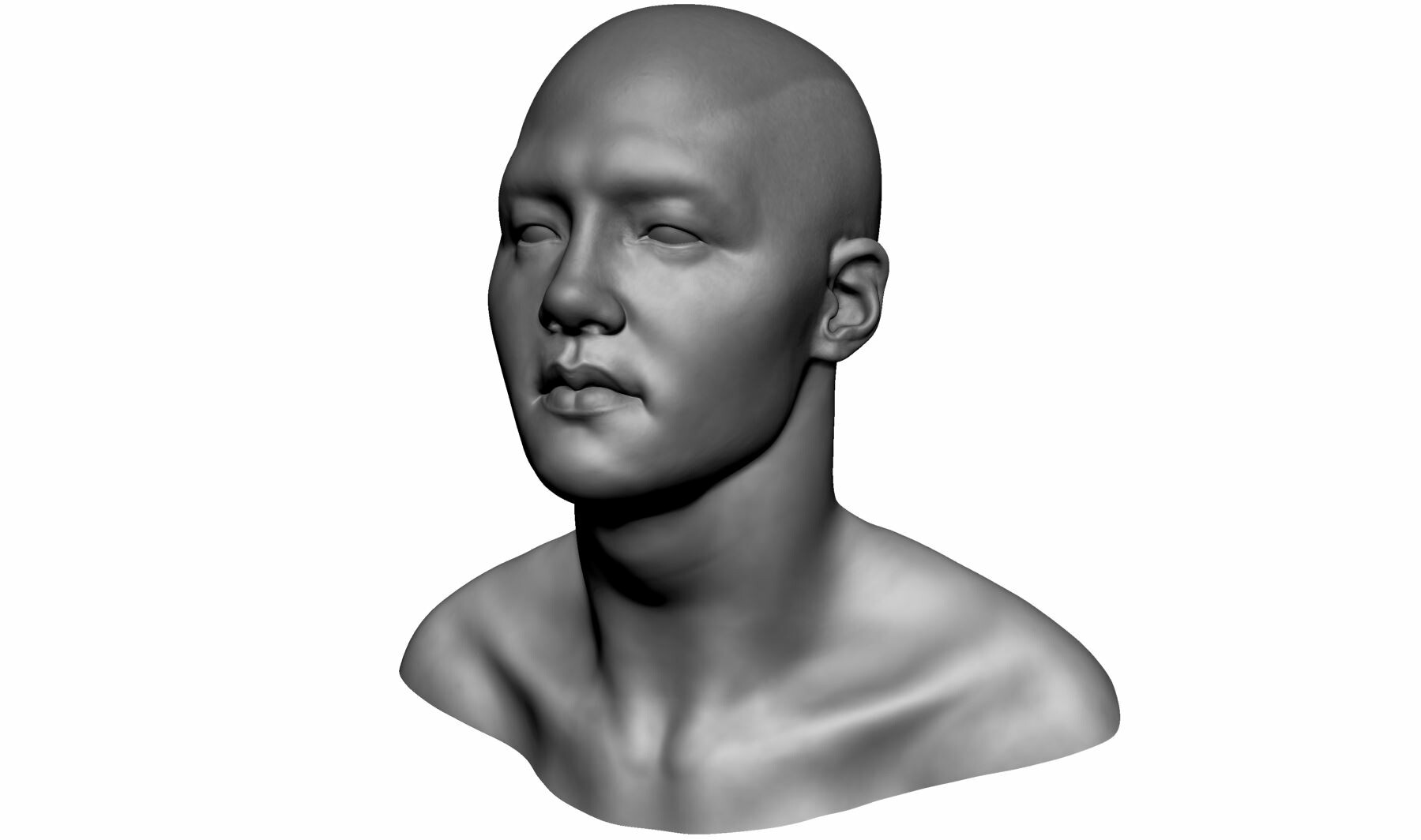 ArtStation - Asian Male Head 02 | Resources