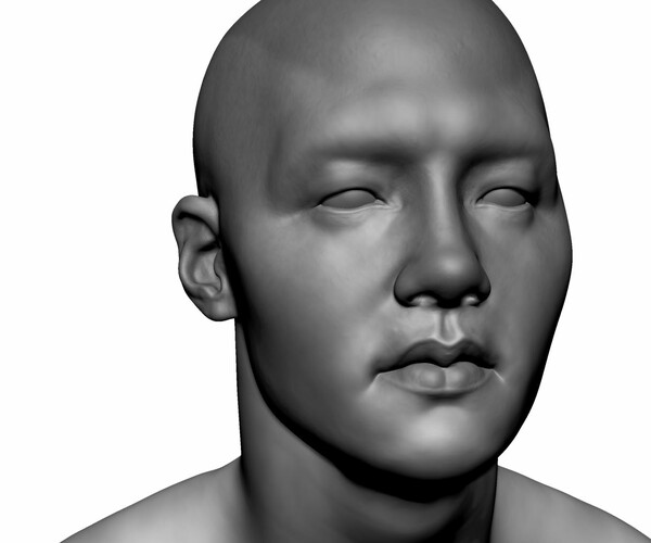 ArtStation - Asian Male Head 02 | Resources