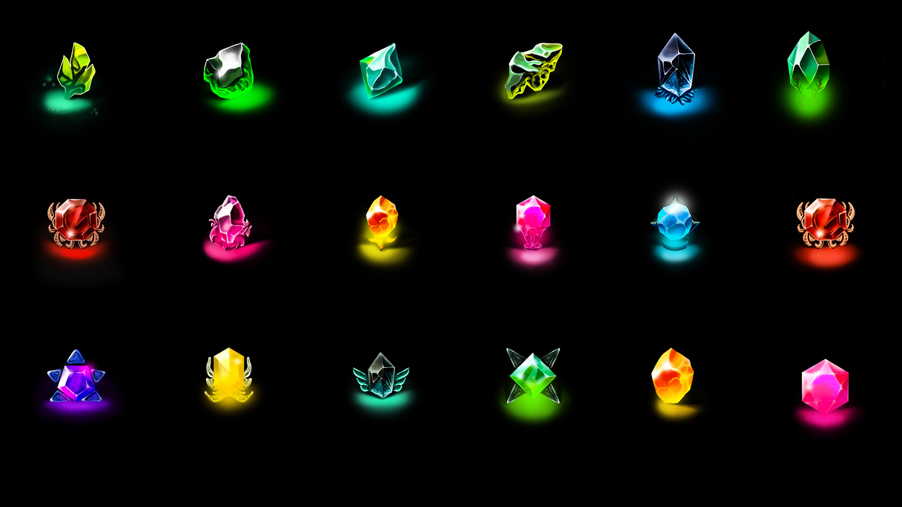 ArtStation - fancy rocks pack-76 original rocks in 2 modes | Game Assets