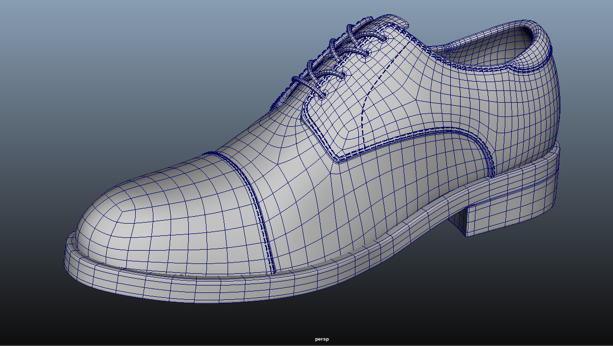 ArtStation - Men Dress Shoe (Low Clean topology) | Resources