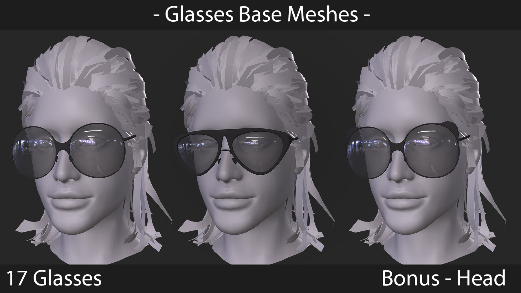 ArtStation - Glasses Base Meshes | Resources