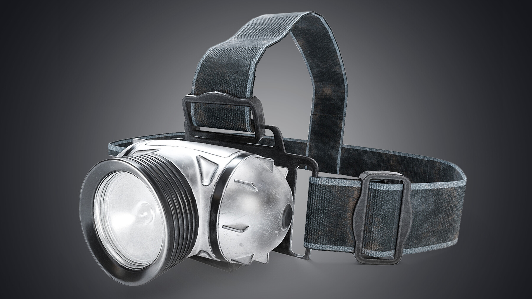 ArtStation - Modern PBR headlamp flashlight on a strap | Game Assets