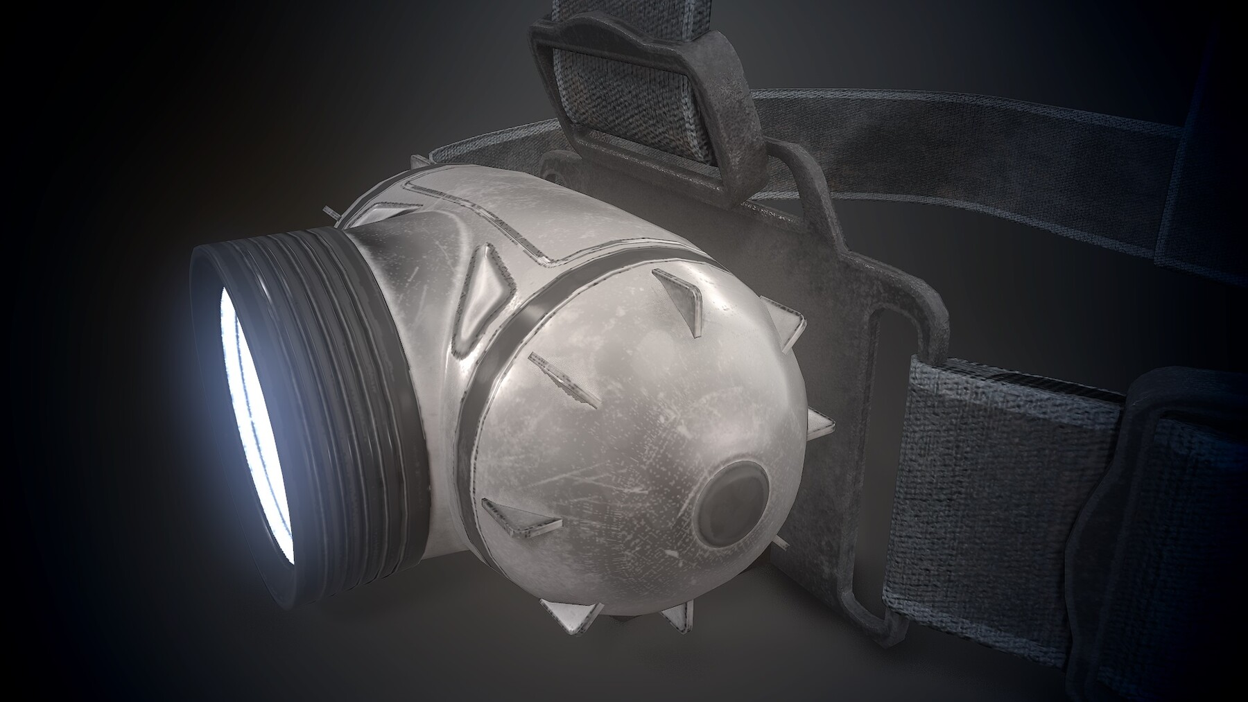 ArtStation - Modern PBR headlamp flashlight on a strap | Game Assets