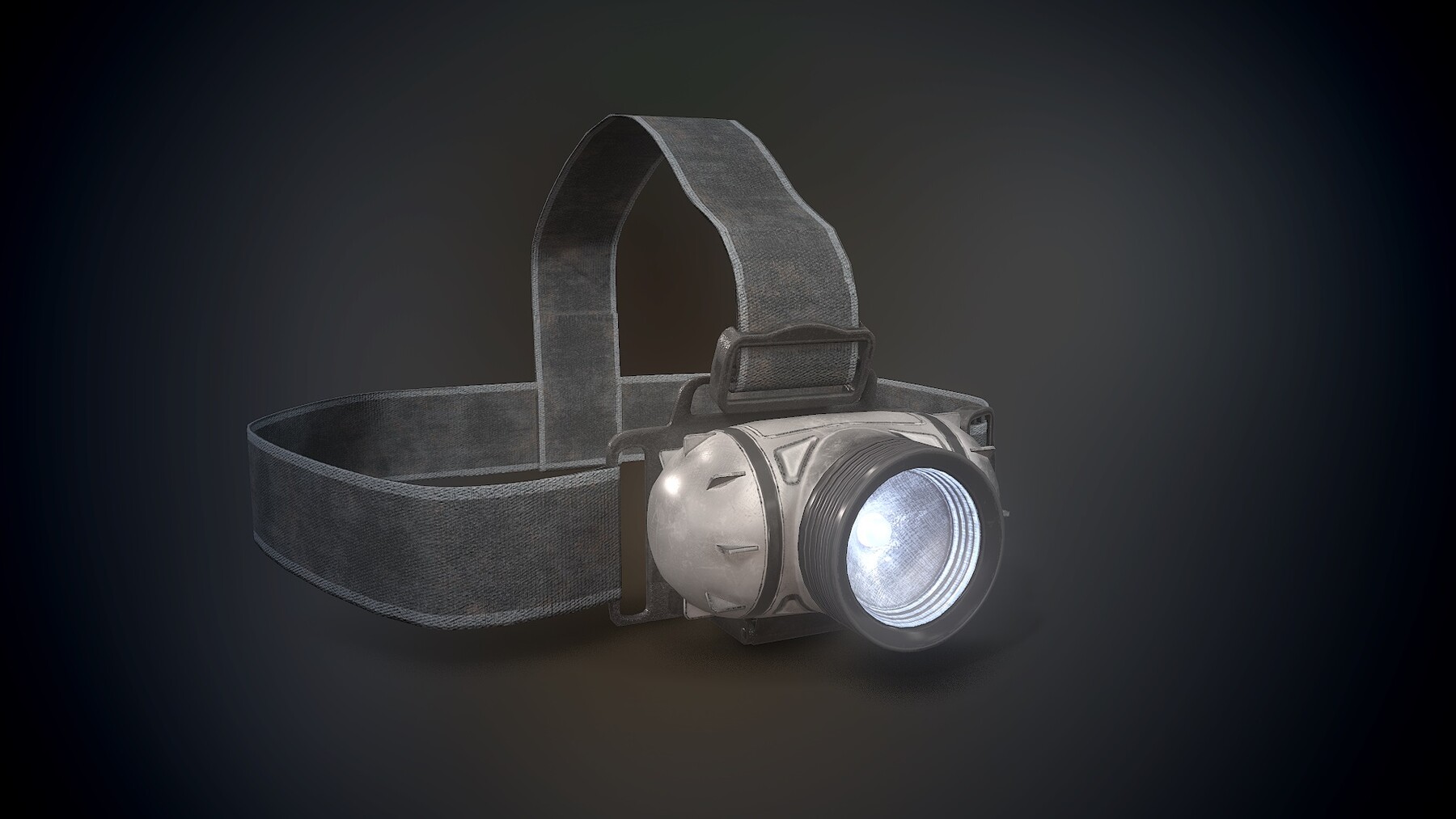 ArtStation - Modern PBR headlamp flashlight on a strap | Game Assets