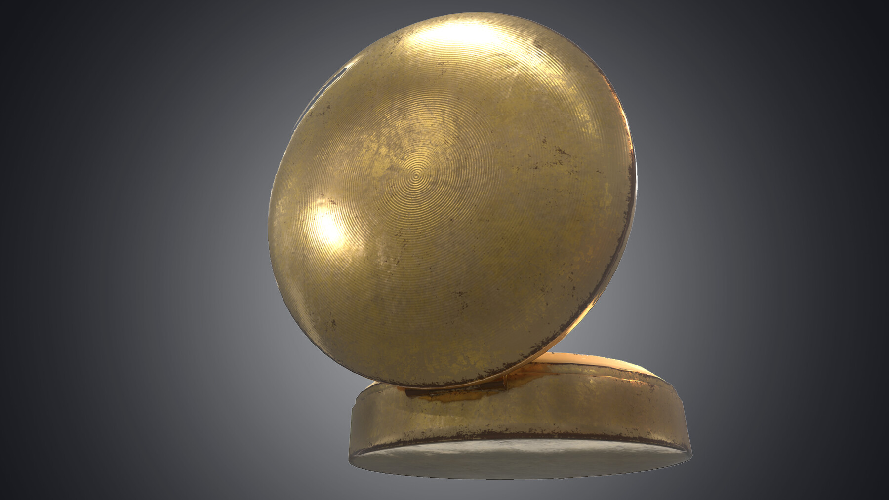 ArtStation - Vintage gold antique PBR compass | Game Assets