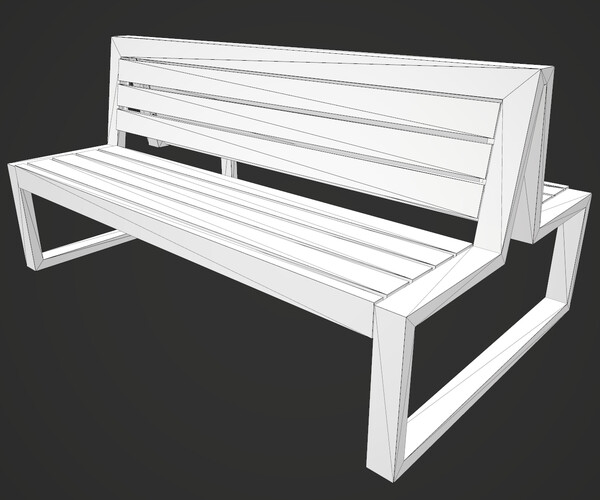 ArtStation - Double Bench | Game Assets