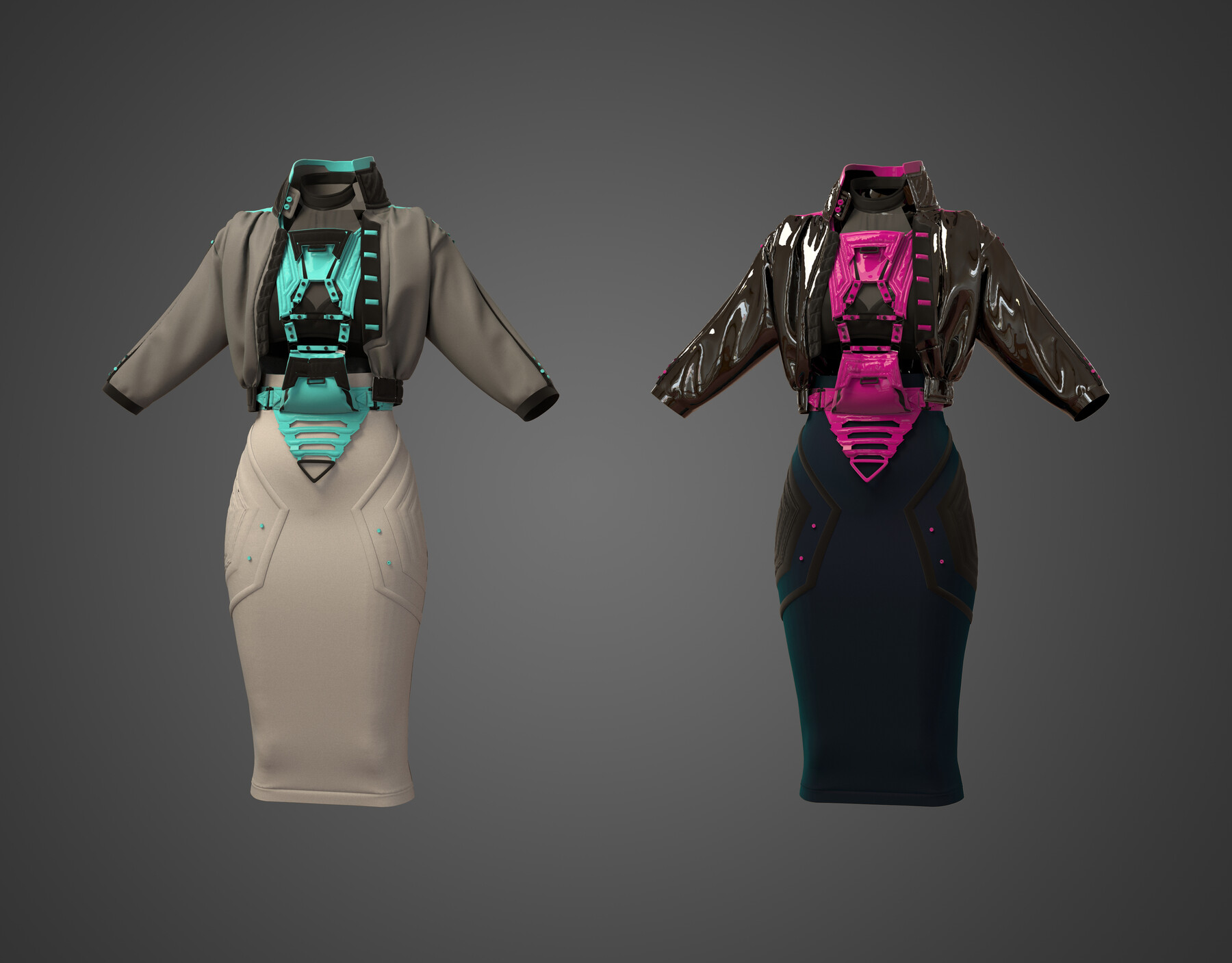 ArtStation - Women's suit | Game Assets