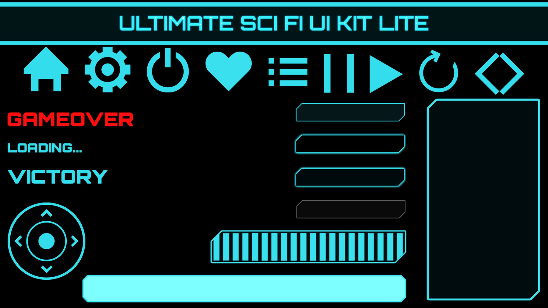 ArtStation - ULTIMATE SCI-FI UI KIT LITE-PC GAME UI | Game Assets