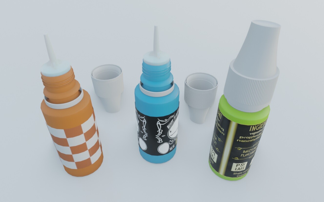 ArtStation - E-Liquid 3D Model | Game Assets