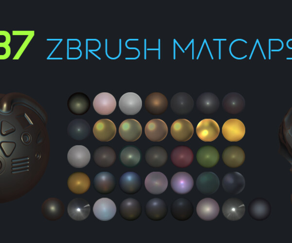 ArtStation - 37 ZBrush Matcaps ( Materials ) | Resources