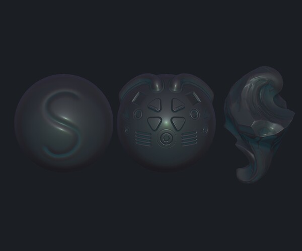 ArtStation - 37 ZBrush Matcaps ( Materials ) | Resources