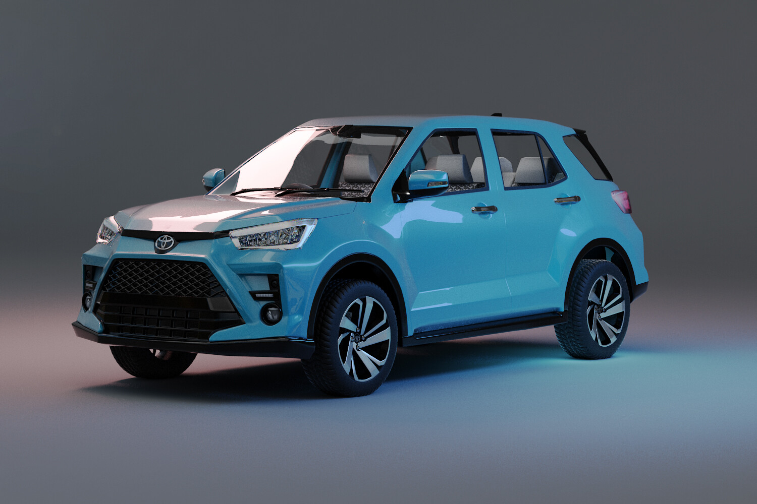 ArtStation - Toyota Raize with interior 3D model | Game Assets
