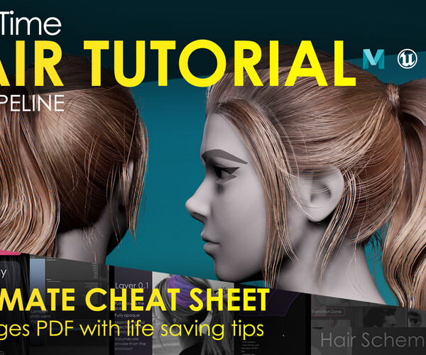 Artstation Real Time Hair Tutorial Tutorials