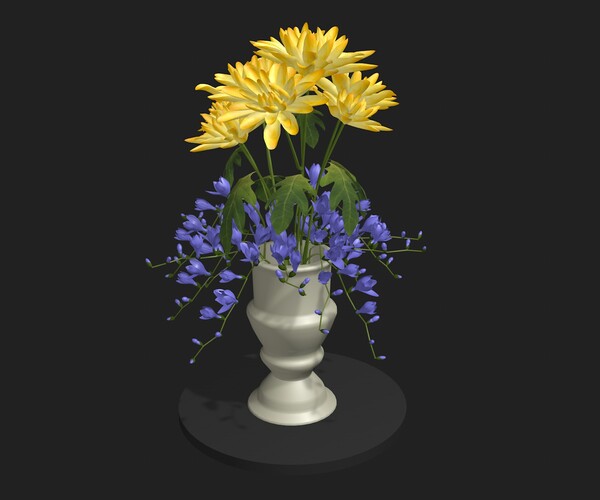 ArtStation - Flowers in a vase | Resources