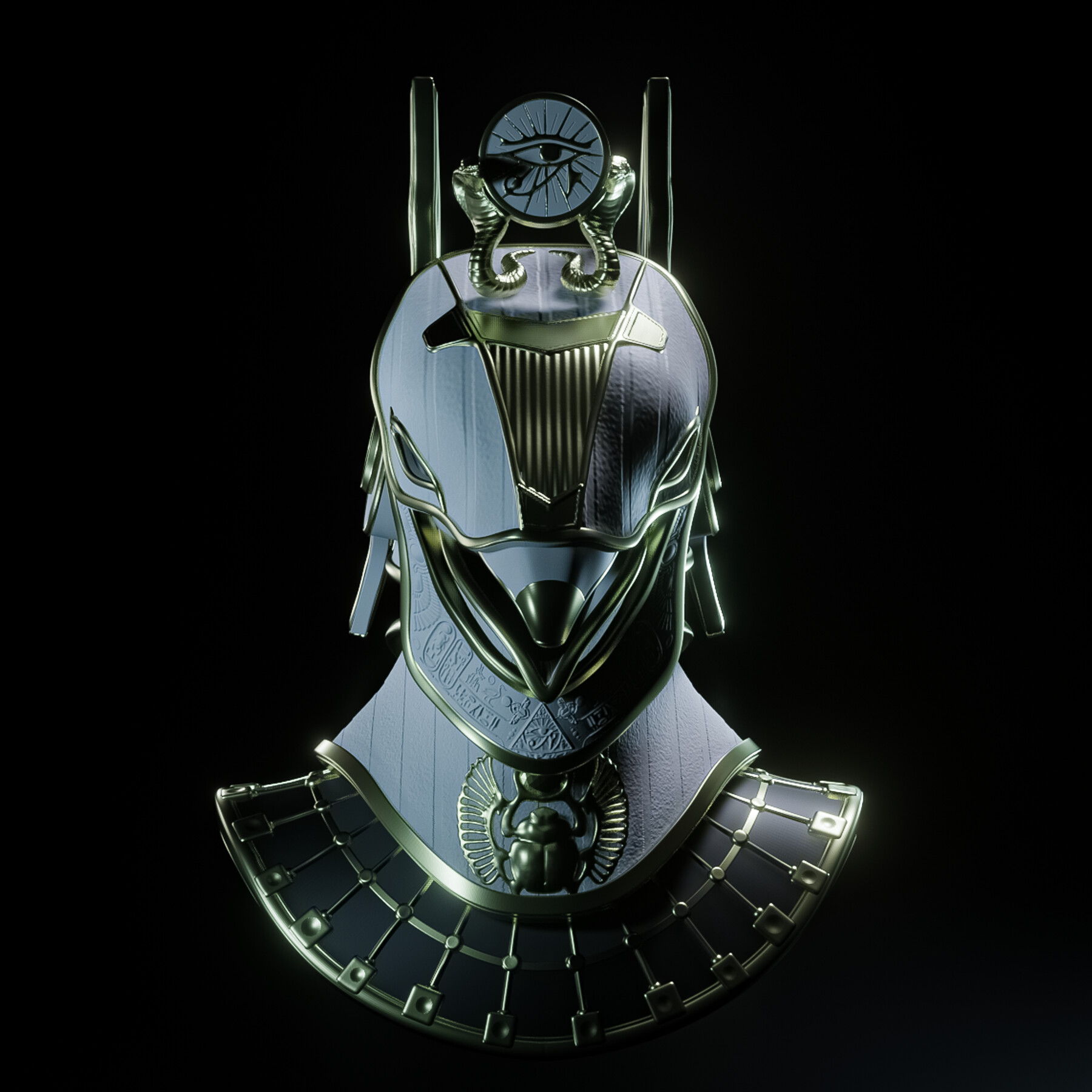 ArtStation - Horus Helmet - 3D printing | Resources