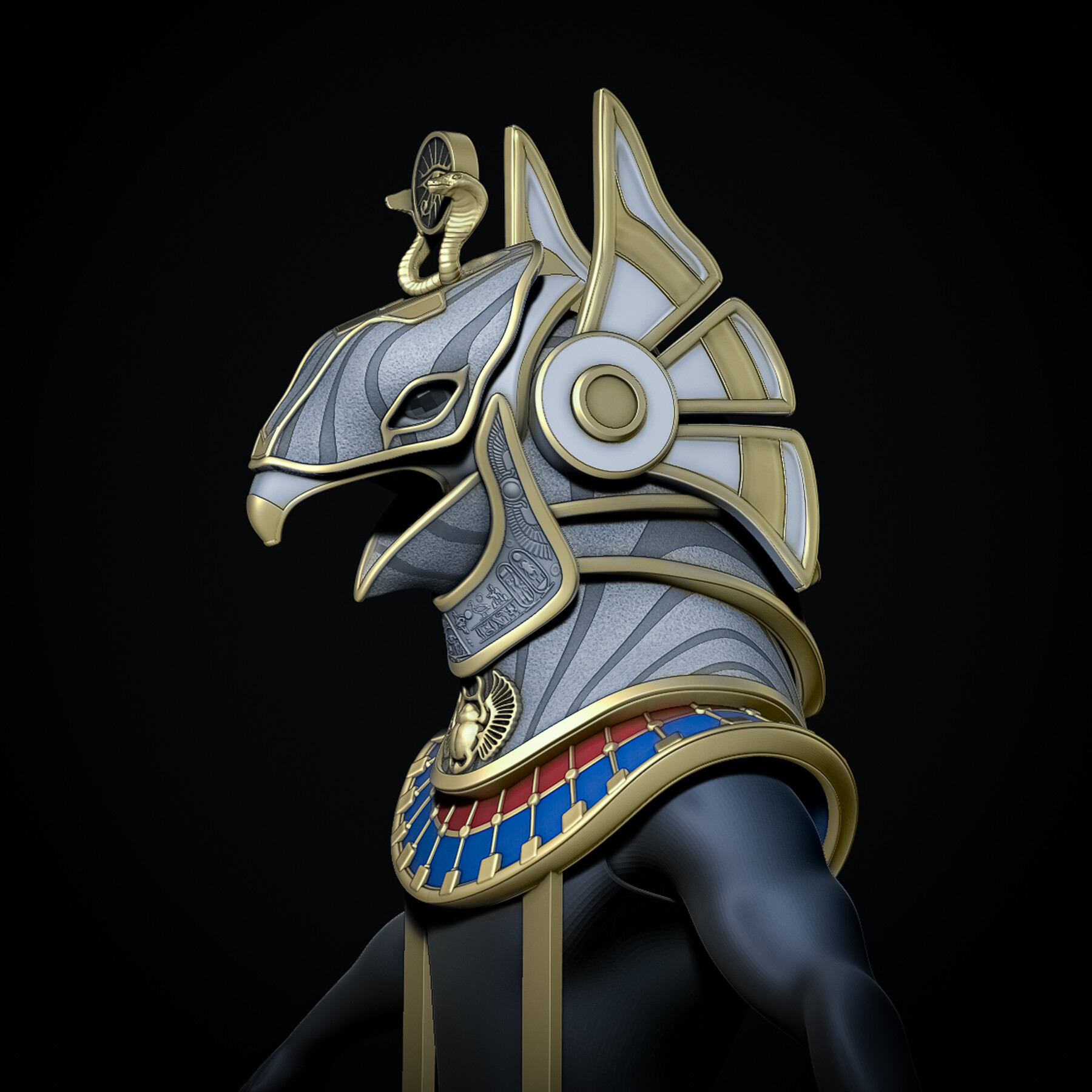 ArtStation - Horus Helmet - 3D printing | Resources