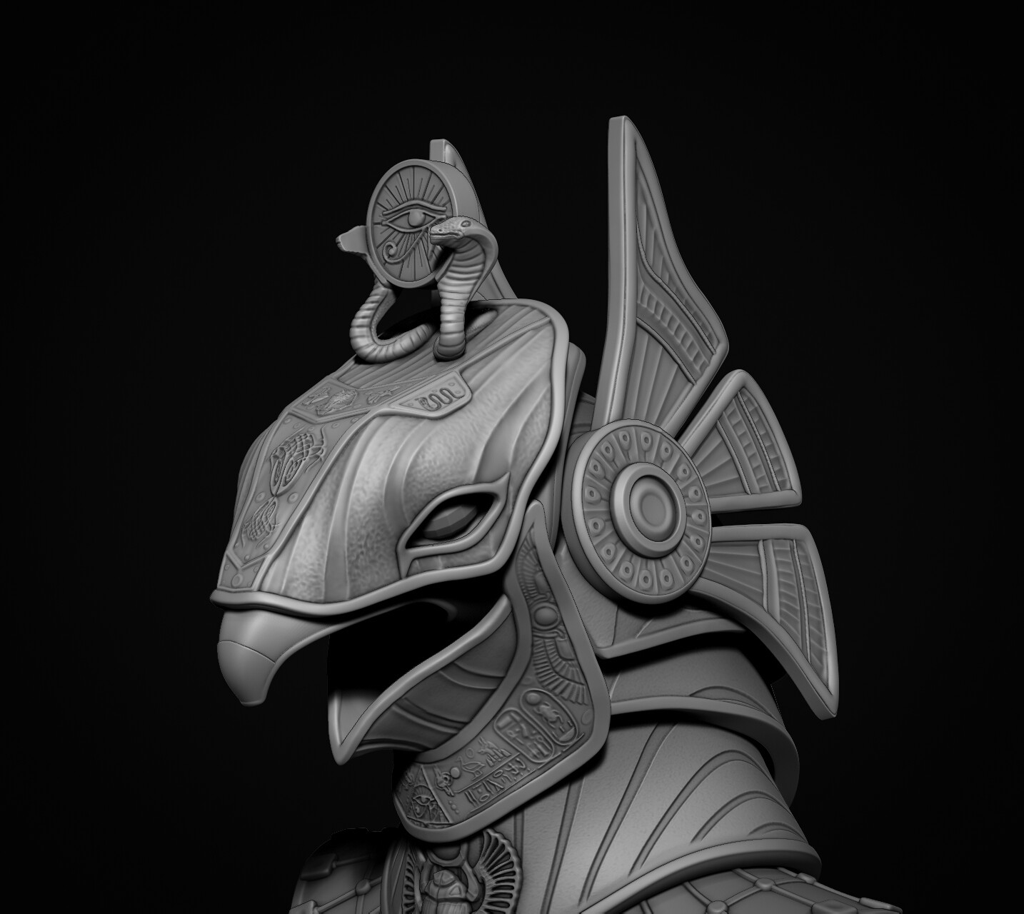 ArtStation - Horus Helmet - 3D printing | Resources