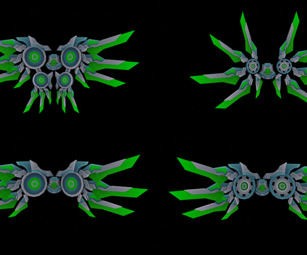 ArtStation - Mecha Wings - Icarus Project | Game Assets