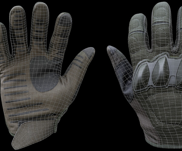 ArtStation - Tactical Gloves 036 | Game Assets