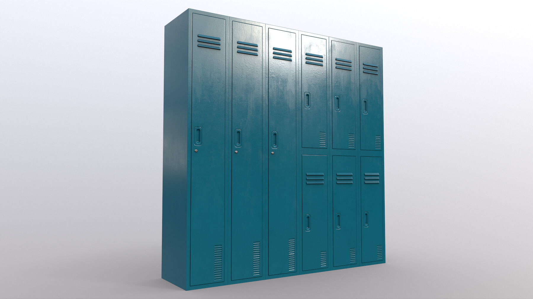 ArtStation - PBR School Gym Locker 06 - Blue Sea | Game Assets