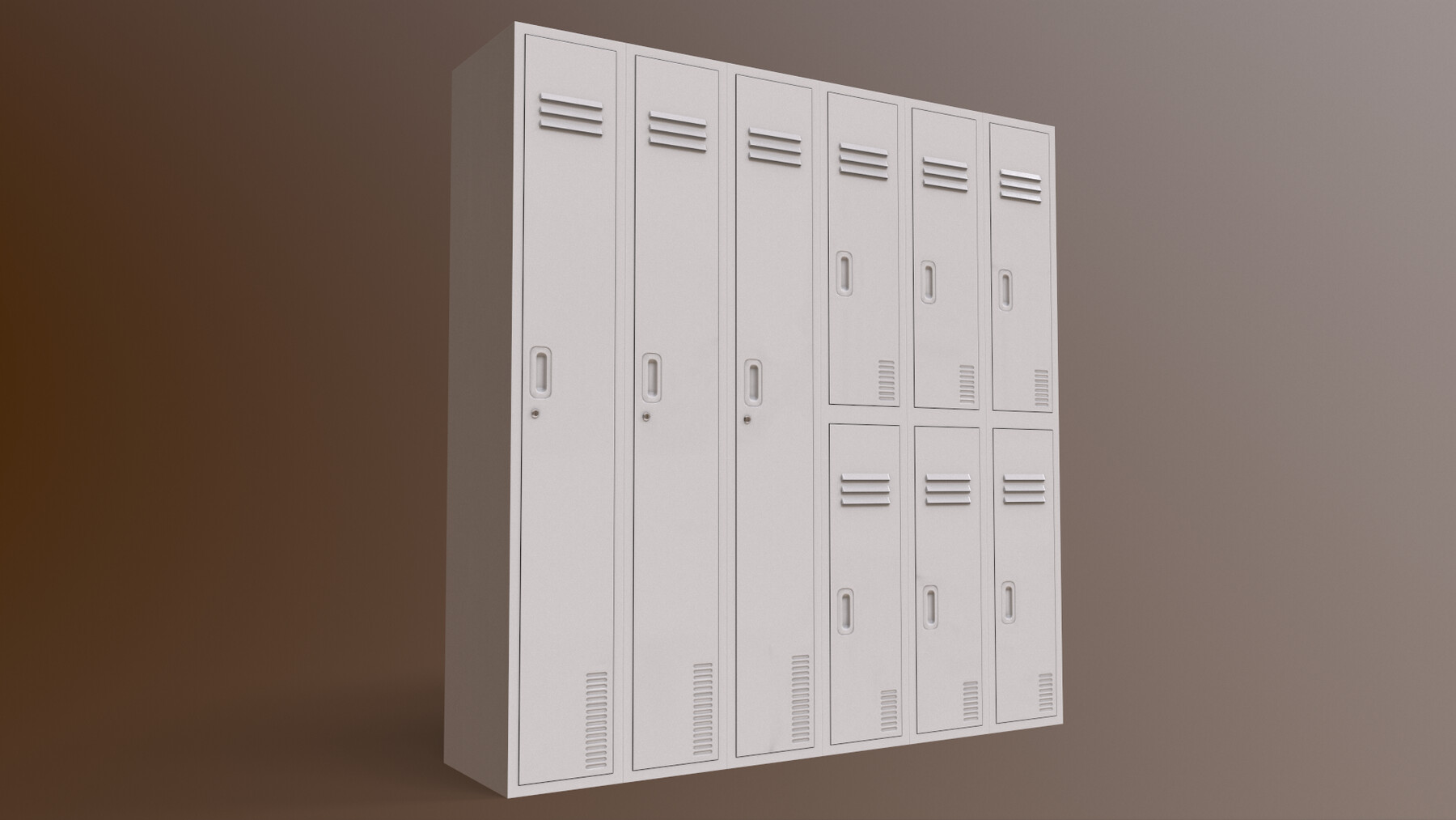 ArtStation - PBR School Gym Locker 06 - Blue Sea | Game Assets
