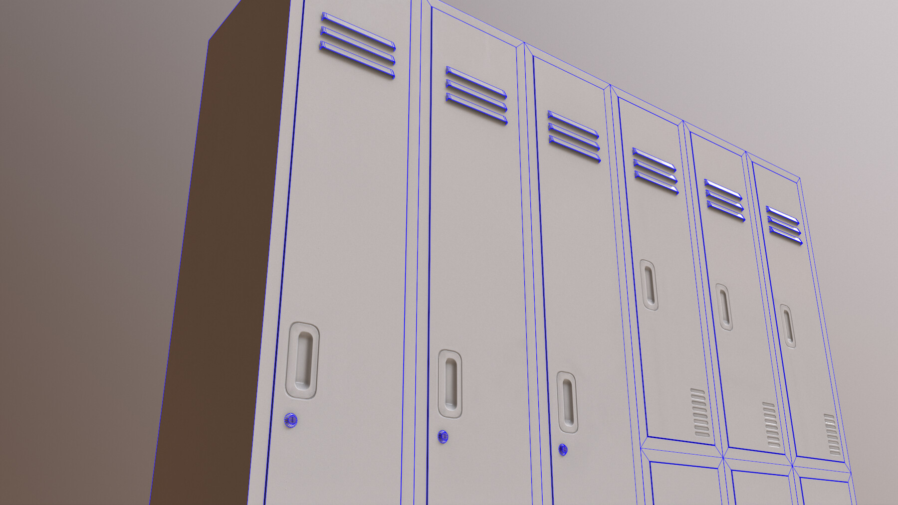 ArtStation - PBR School Gym Locker 06 - White | Game Assets