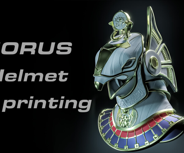 ArtStation - Horus Helmet - 3D printing | Resources