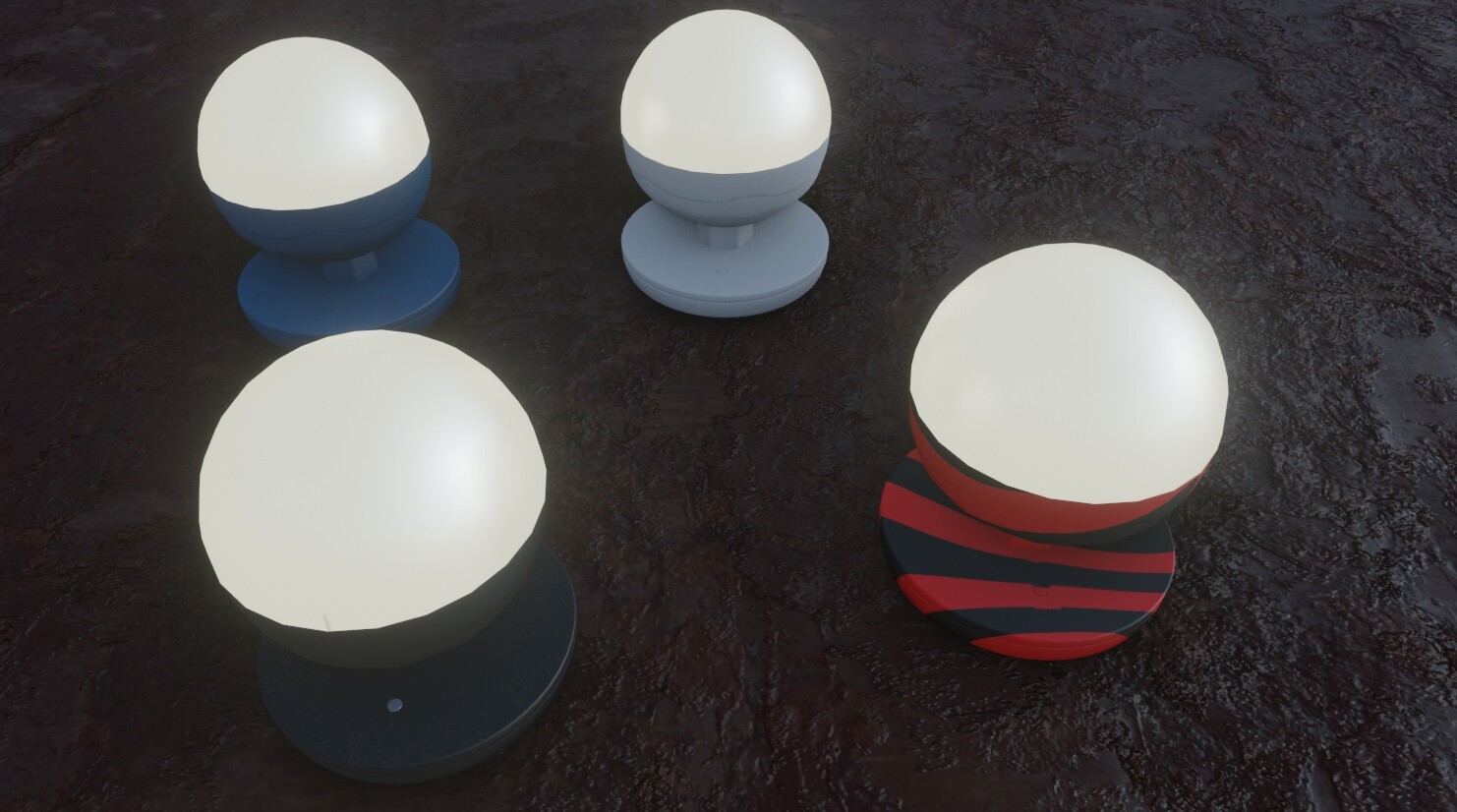 ArtStation - Round Table Lamps | Game Assets