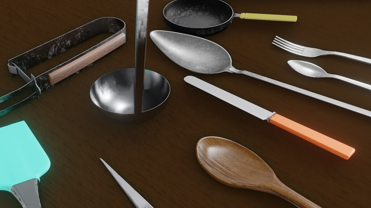 ArtStation - Kitchen Cutlery Pack | Game Assets
