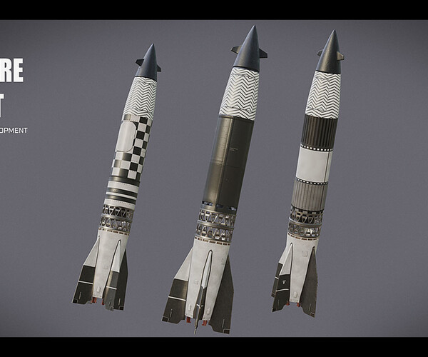 ArtStation - Space Age Invasion: Massive Modular Rocket Pack | Game Assets