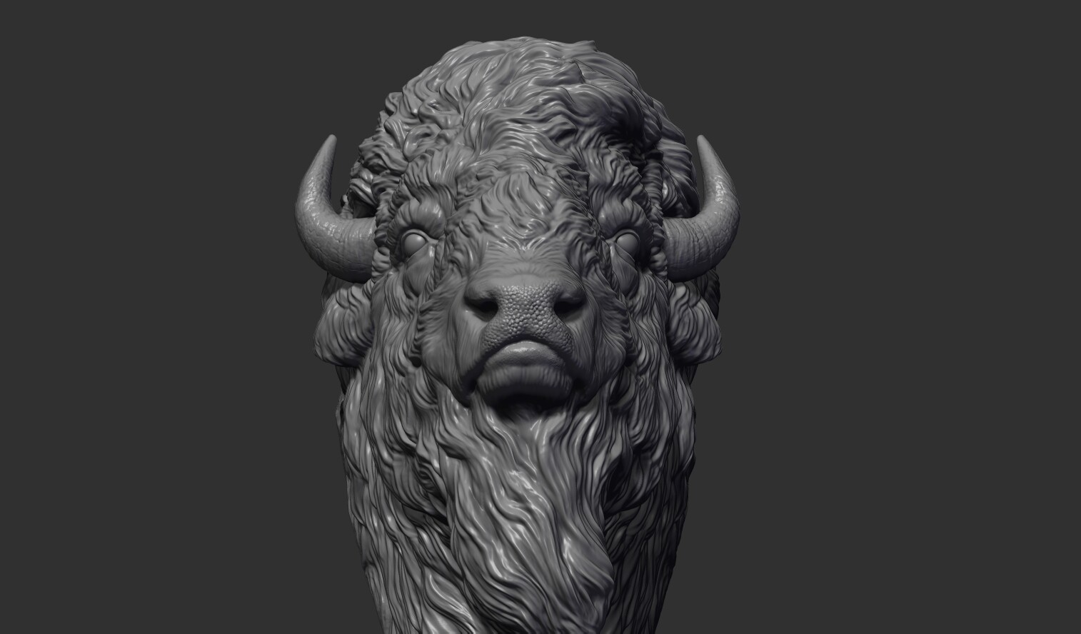 ArtStation - Bison bust | Resources