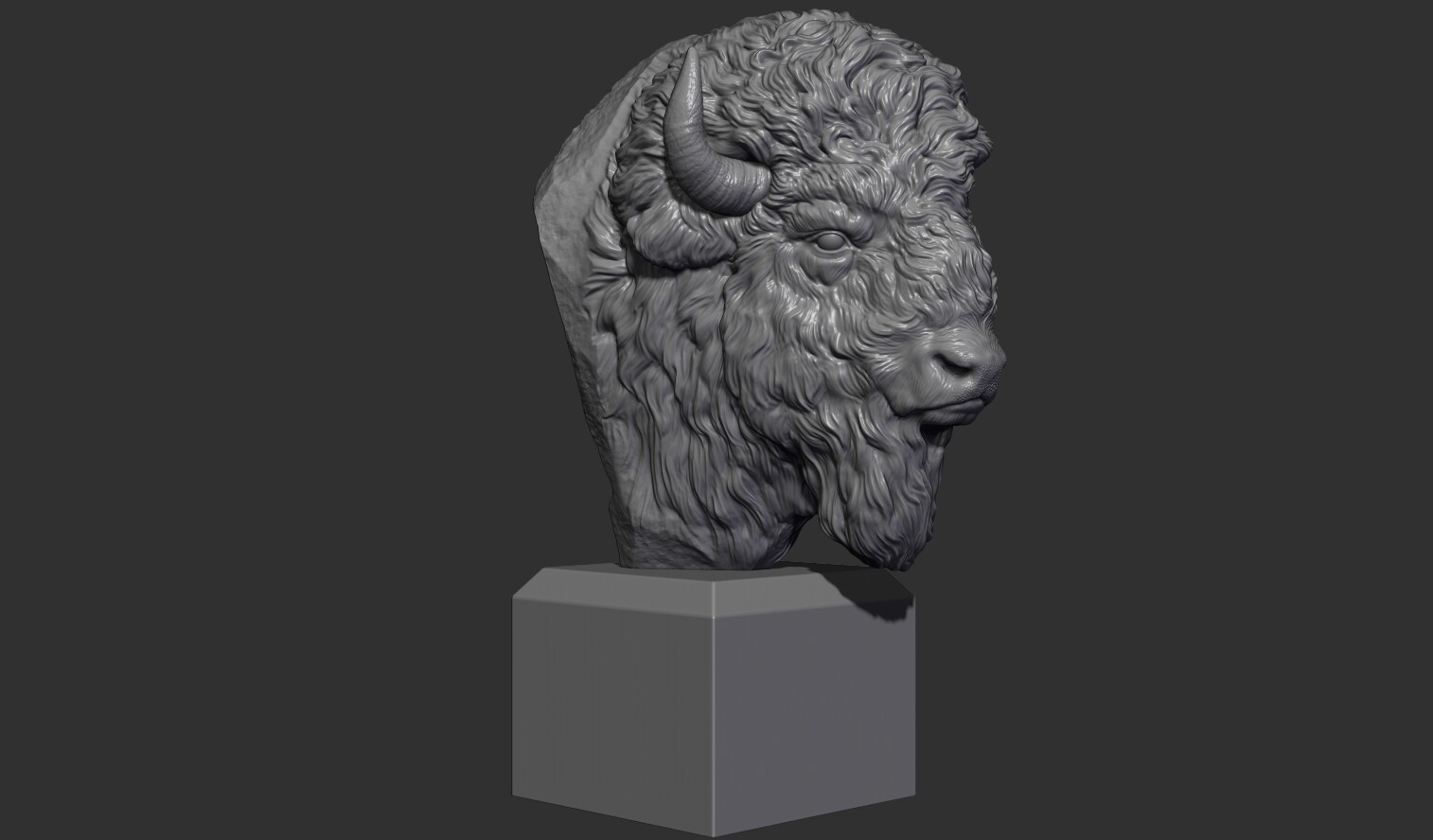 ArtStation - Bison bust | Resources