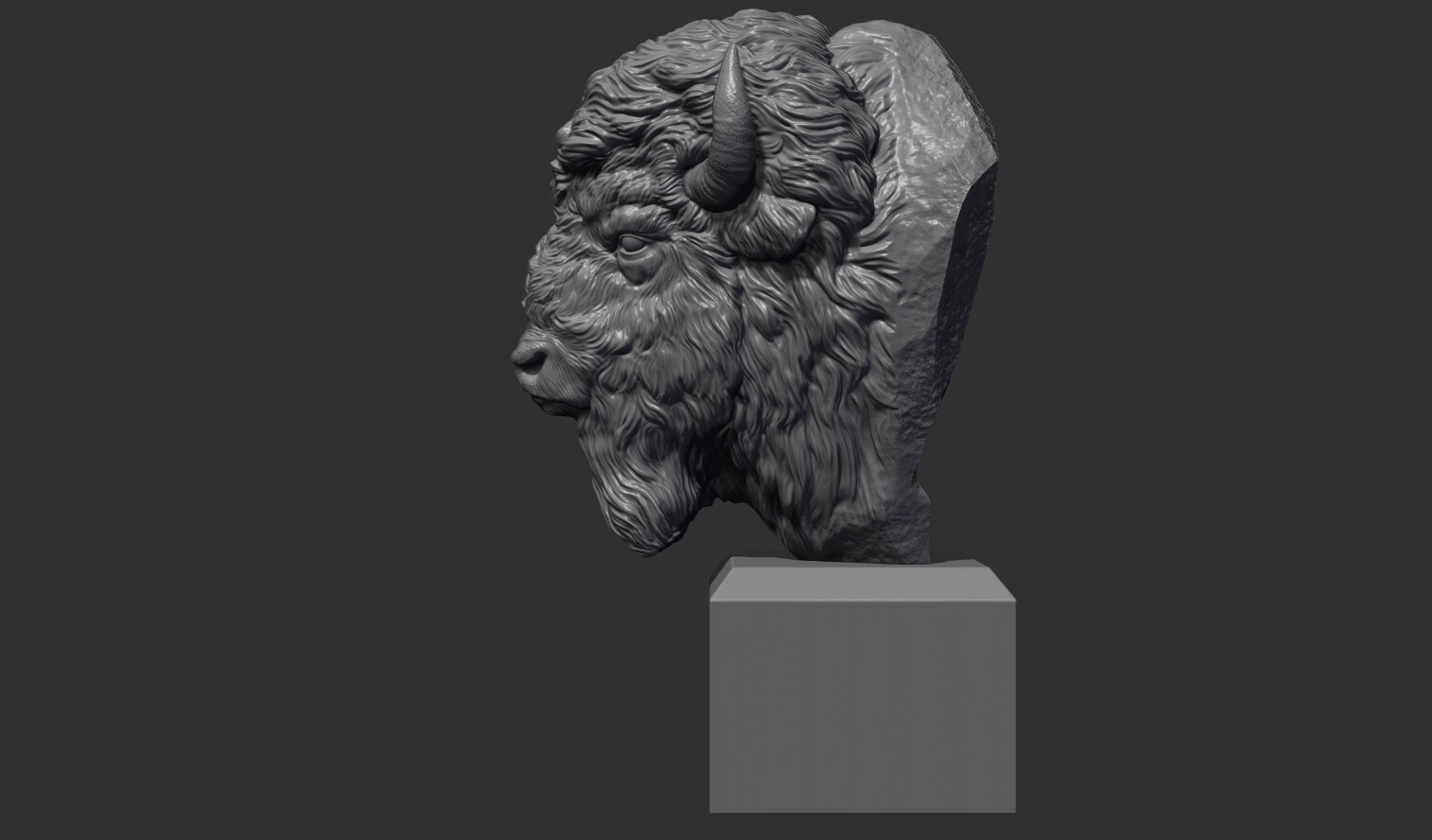 ArtStation - Bison bust | Resources