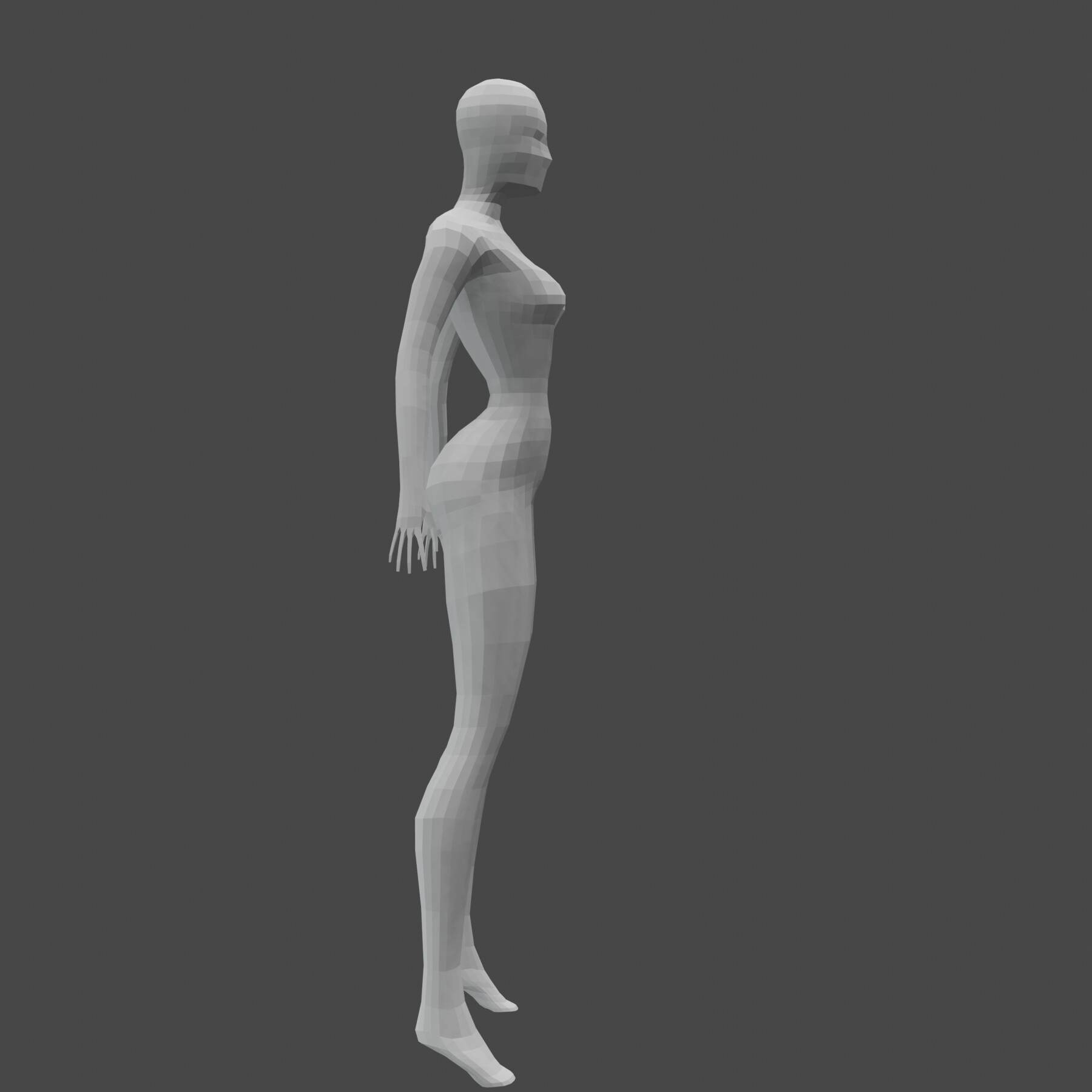 ArtStation - Girl low-Poly 3D Model | Resources