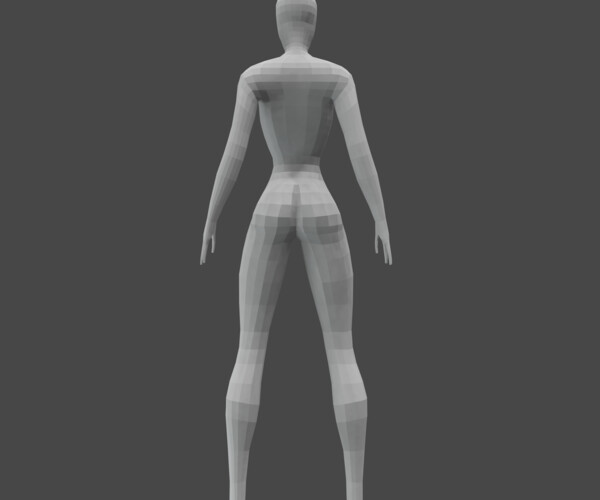 ArtStation - Girl low-Poly 3D Model | Resources
