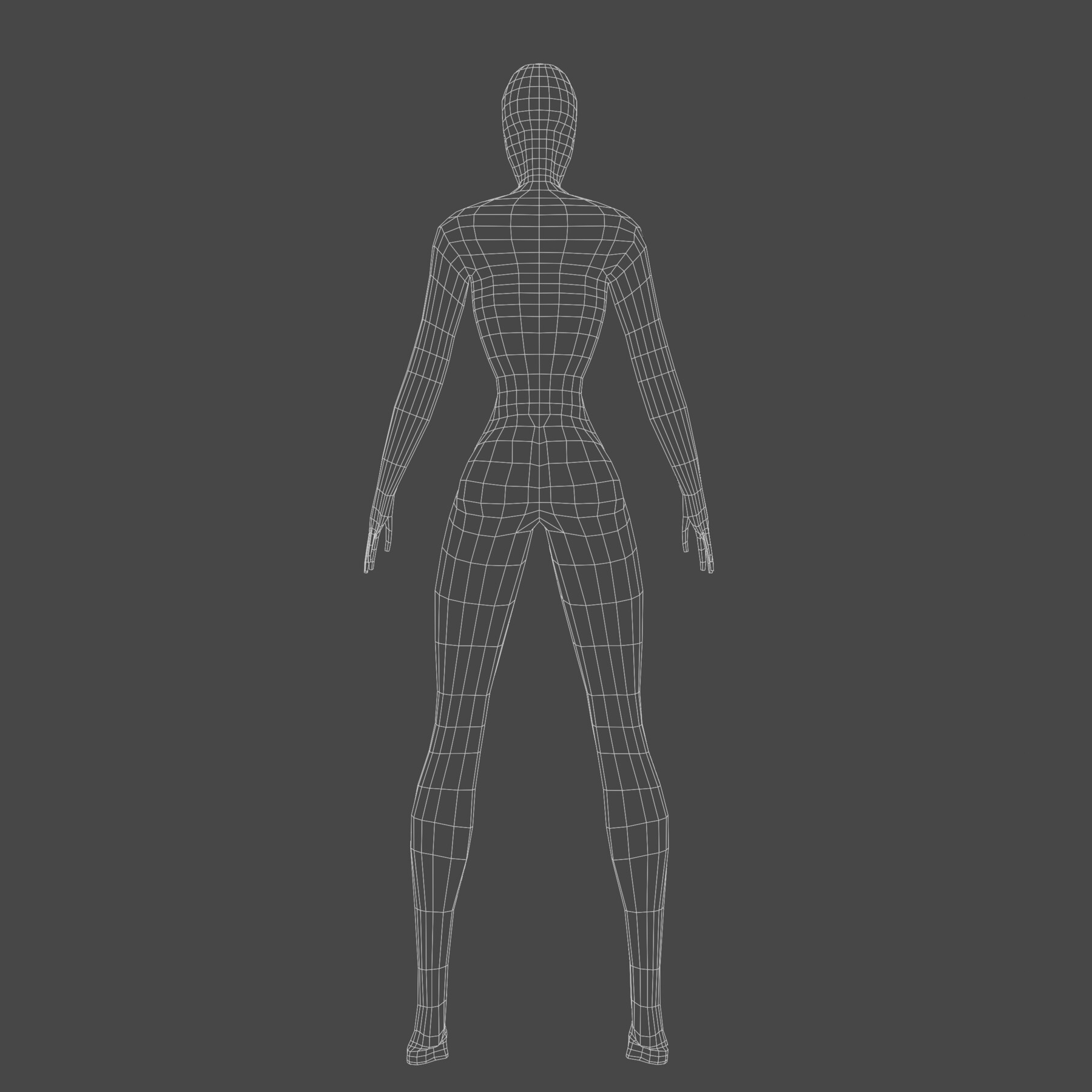 ArtStation - Girl low-Poly 3D Model | Resources