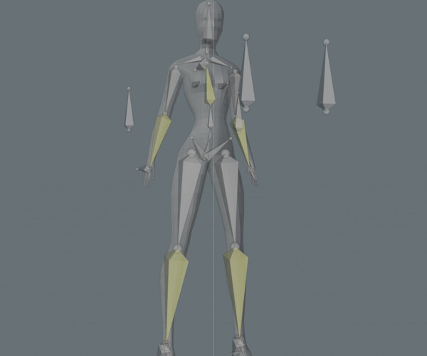 ArtStation - Girl low-Poly 3D Model | Resources