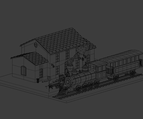 ArtStation - Train station | Game Assets