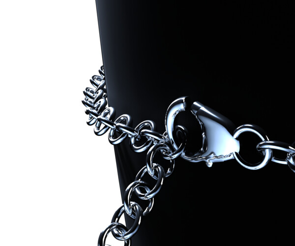 ArtStation - Silver Moon Sickle Charm Bracelet | Resources