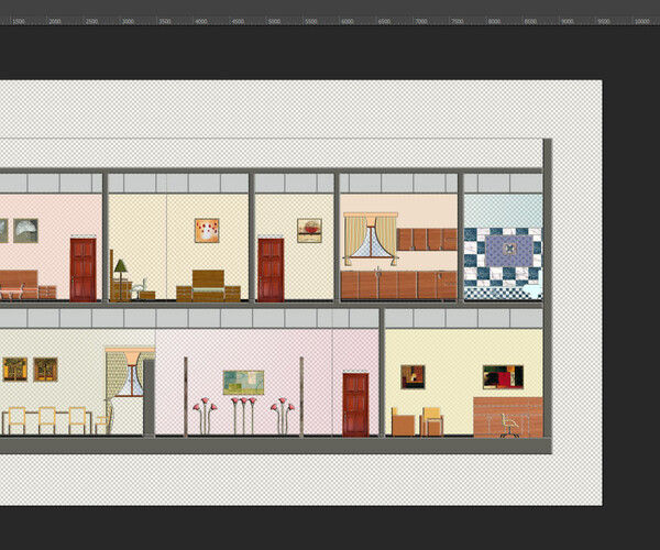 ArtStation - 2D Section Rendering PSD | Artworks