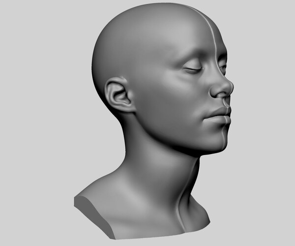 ArtStation - Female Head Printable | Resources