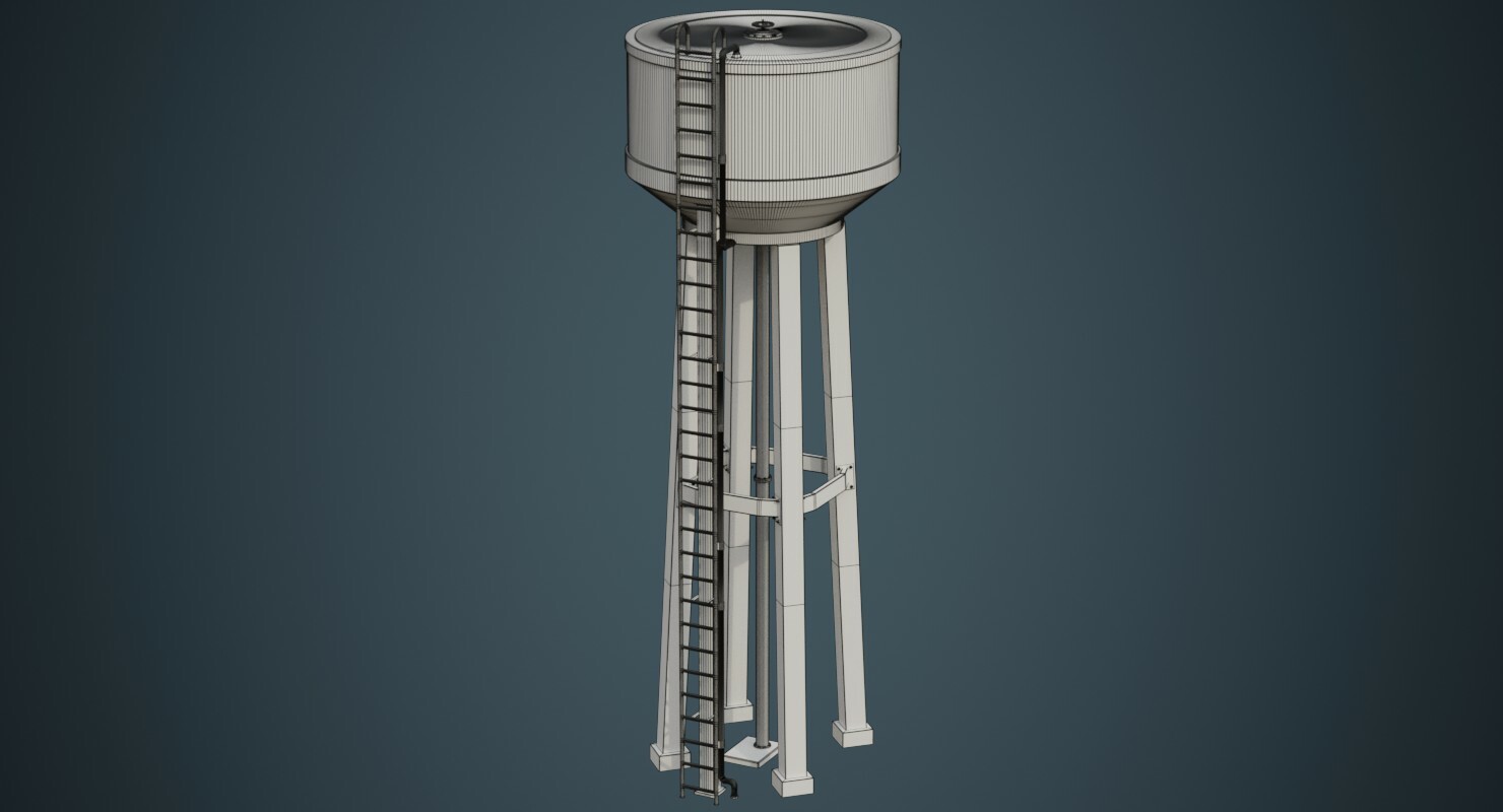ArtStation - Water Tank 2B | Game Assets