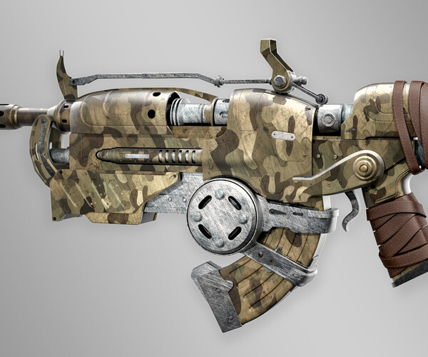 ArtStation - WEAPON 3D MODEL GUN | Game Assets