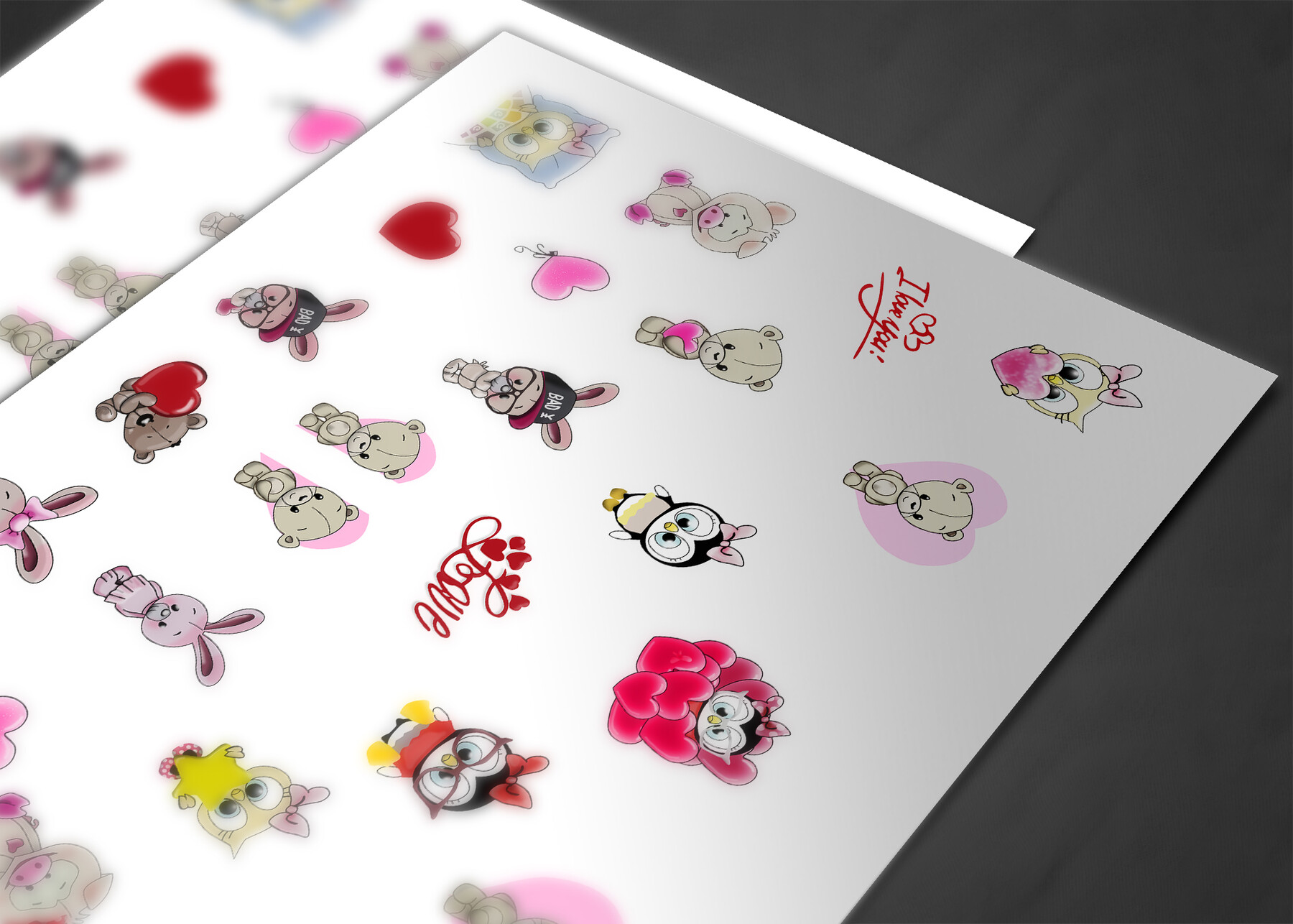 ArtStation - pack 1 stickers and decales +500 | Game Assets