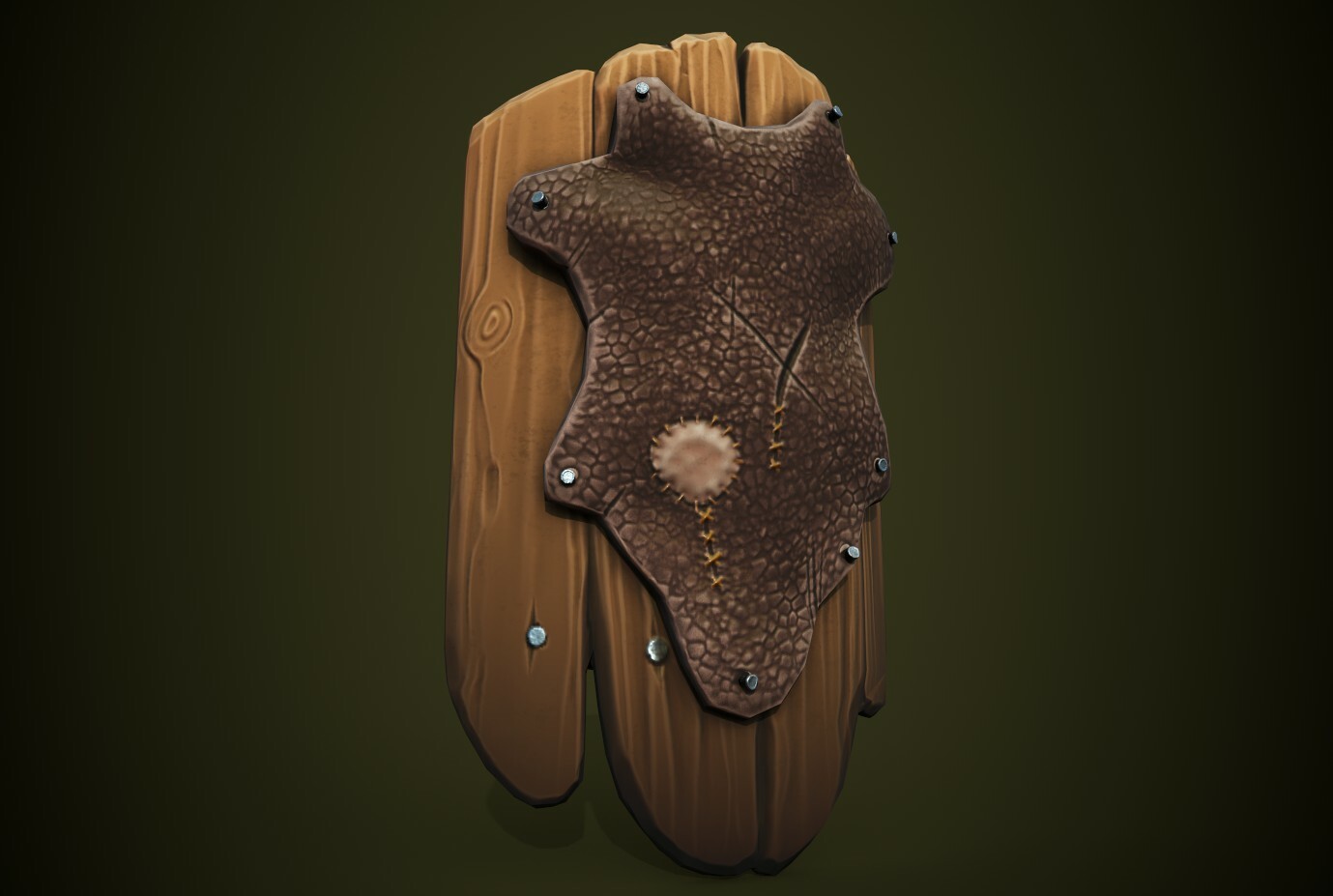 ArtStation - Game Ready Stylized Wooden Shield | Game Assets