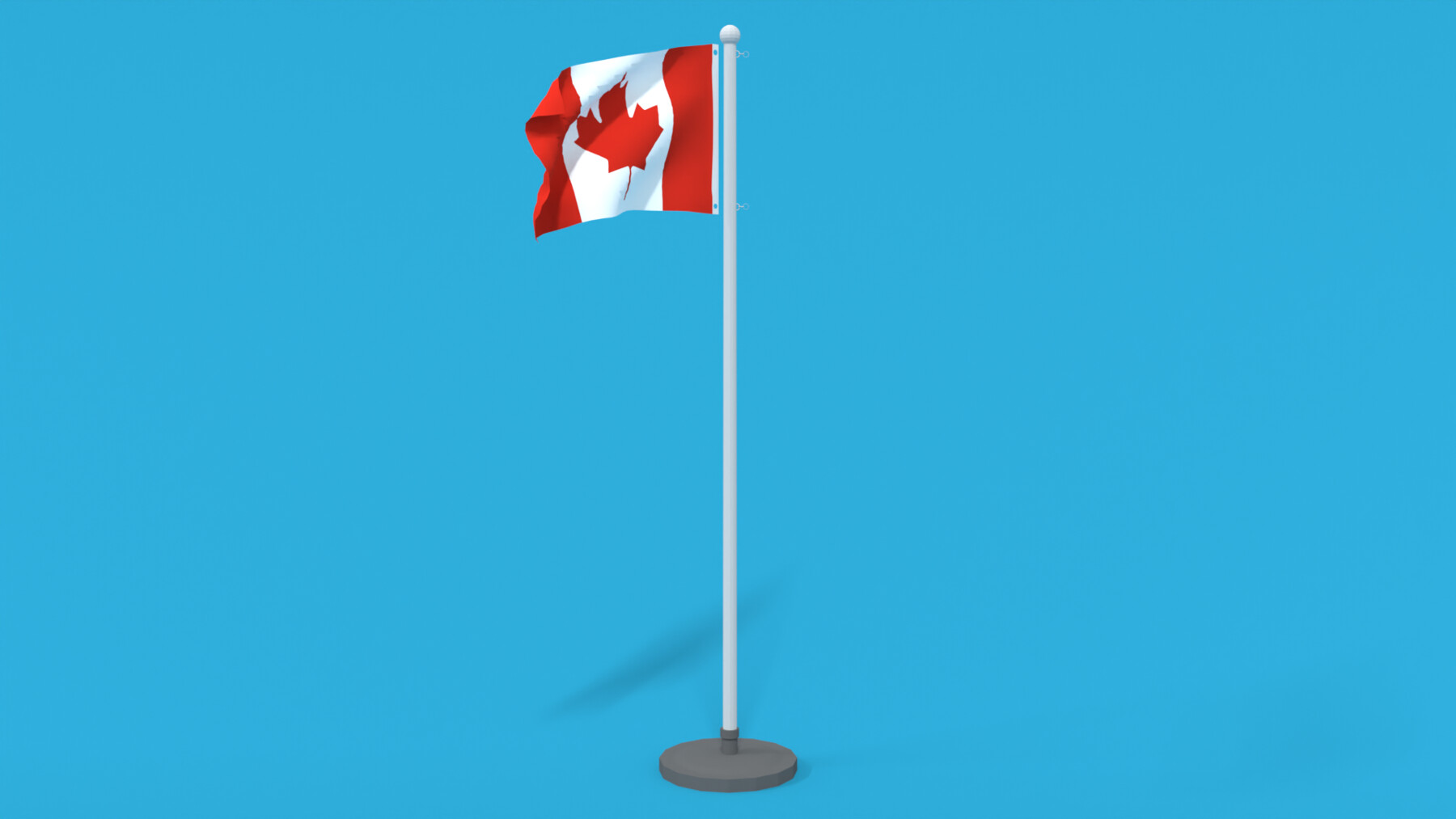 ArtStation - Low Poly Seamless Animated Canada Flag | Game Assets