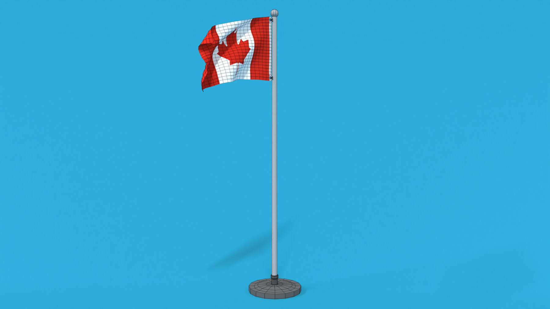 ArtStation - Low Poly Seamless Animated Canada Flag | Game Assets