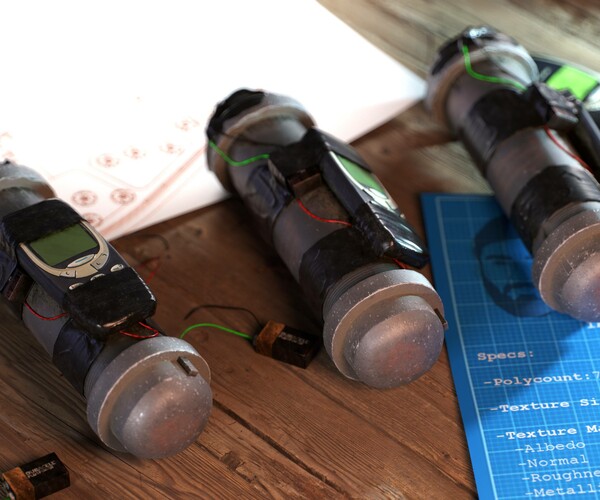 ArtStation - IED Pipe Bomb - Game Ready Asset | Game Assets